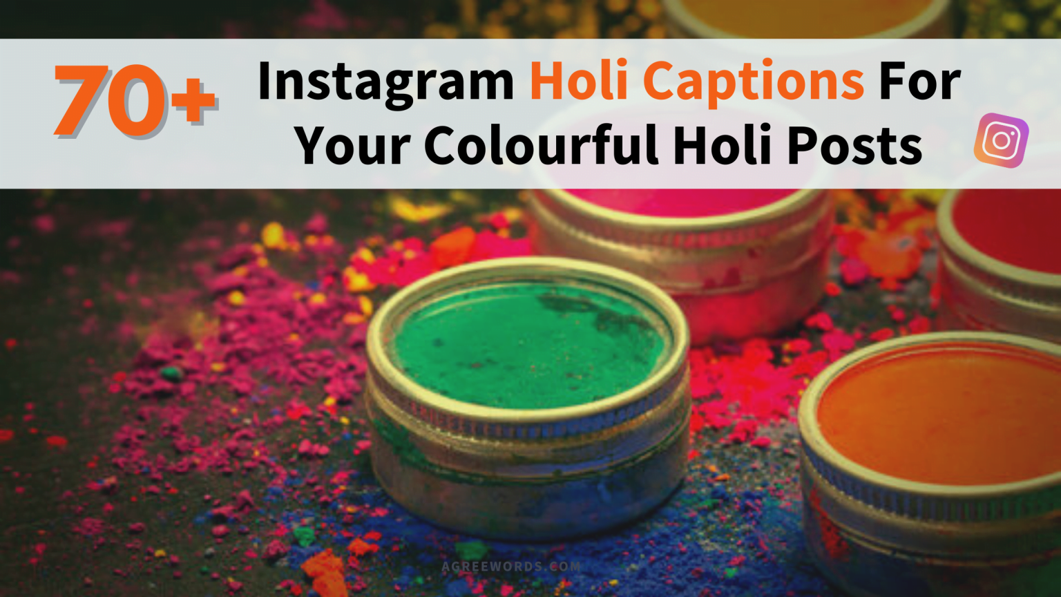 80+ Instagram Holi Captions for Colourful Holi Reels