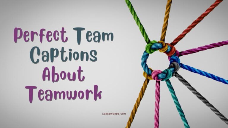 100+ Perfect Team Captions About Teamwork for 2026 » Agree words